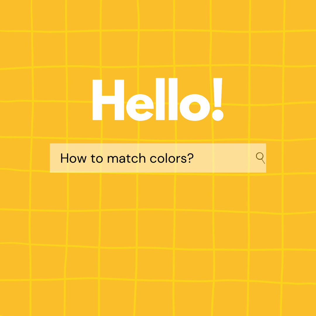 How to match colors? – Thingsbyserra